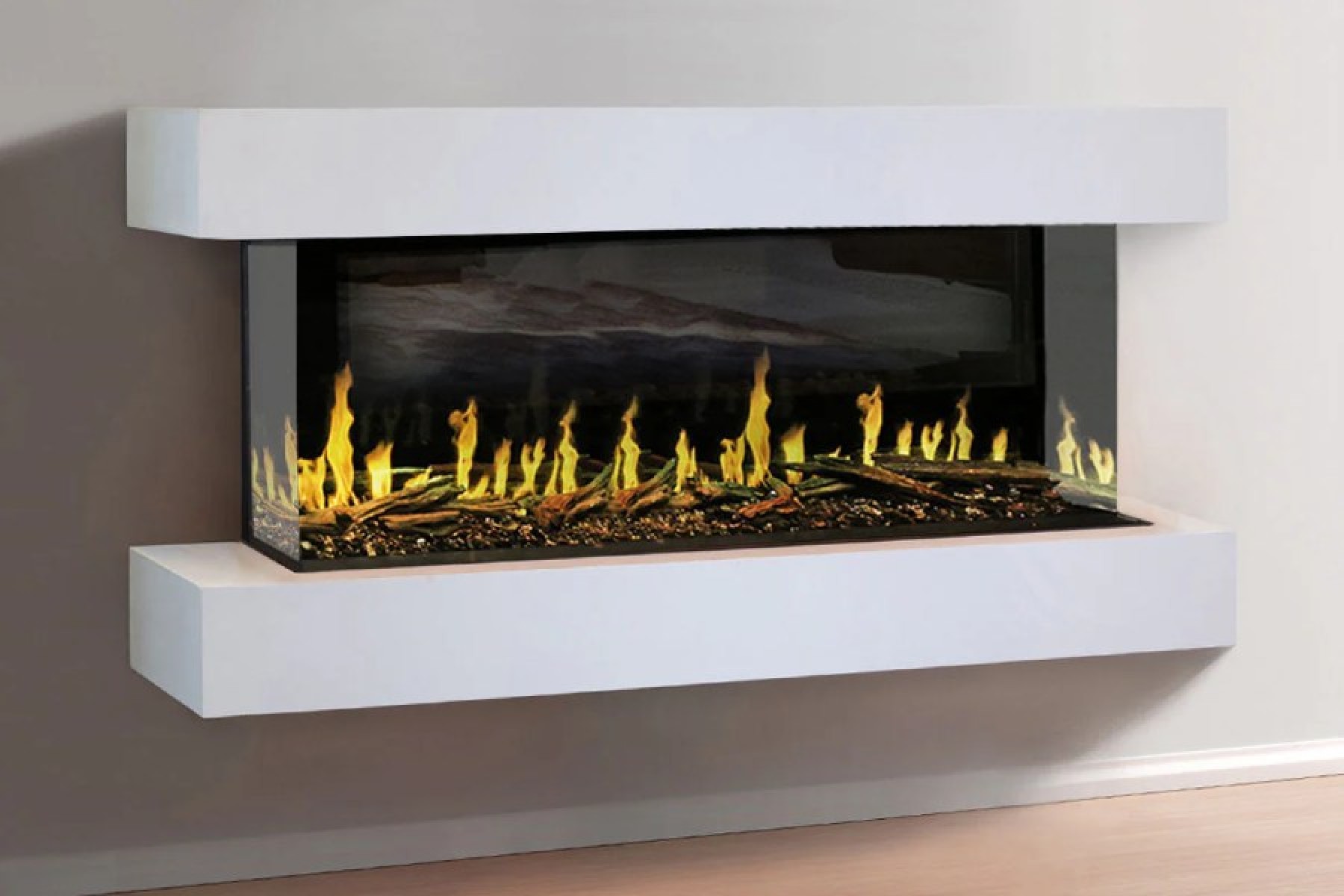 Modern Flames 76-inch Orion Multi Electric Fireplace with Wall Mount ...